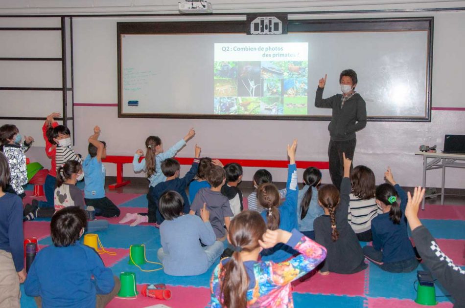 Visite de Monsieur Hongo au LFIK - Lycée Français International de Kyoto